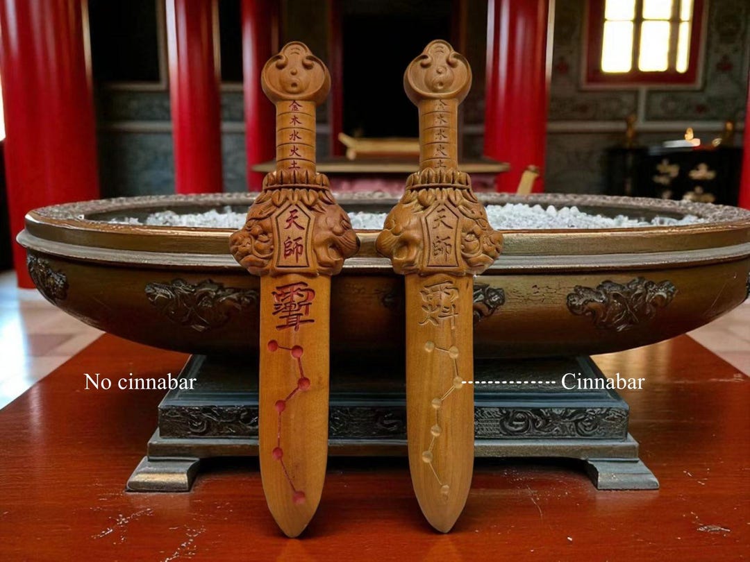 Handmade Taoist Big Dipper Sword, Lightning Struck Jujube Wood - Etsy