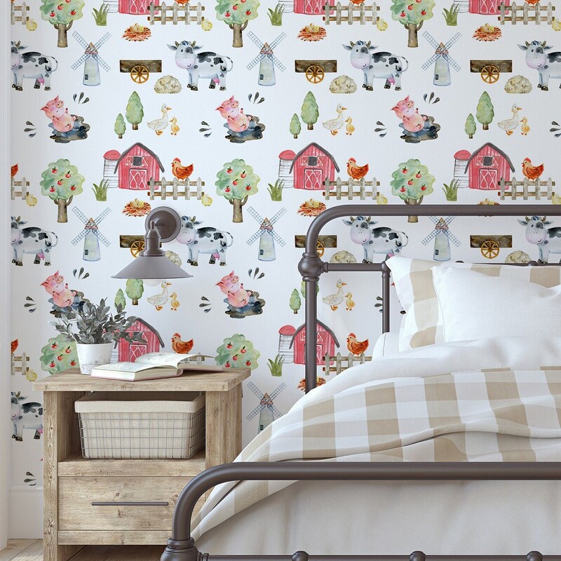 Farmhouse Wallpaper - Etsy