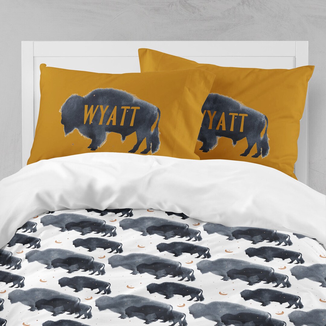 Buffalo Babe Bedding Set, Buffalo Bedroom, Western Boys Bedding, West ...