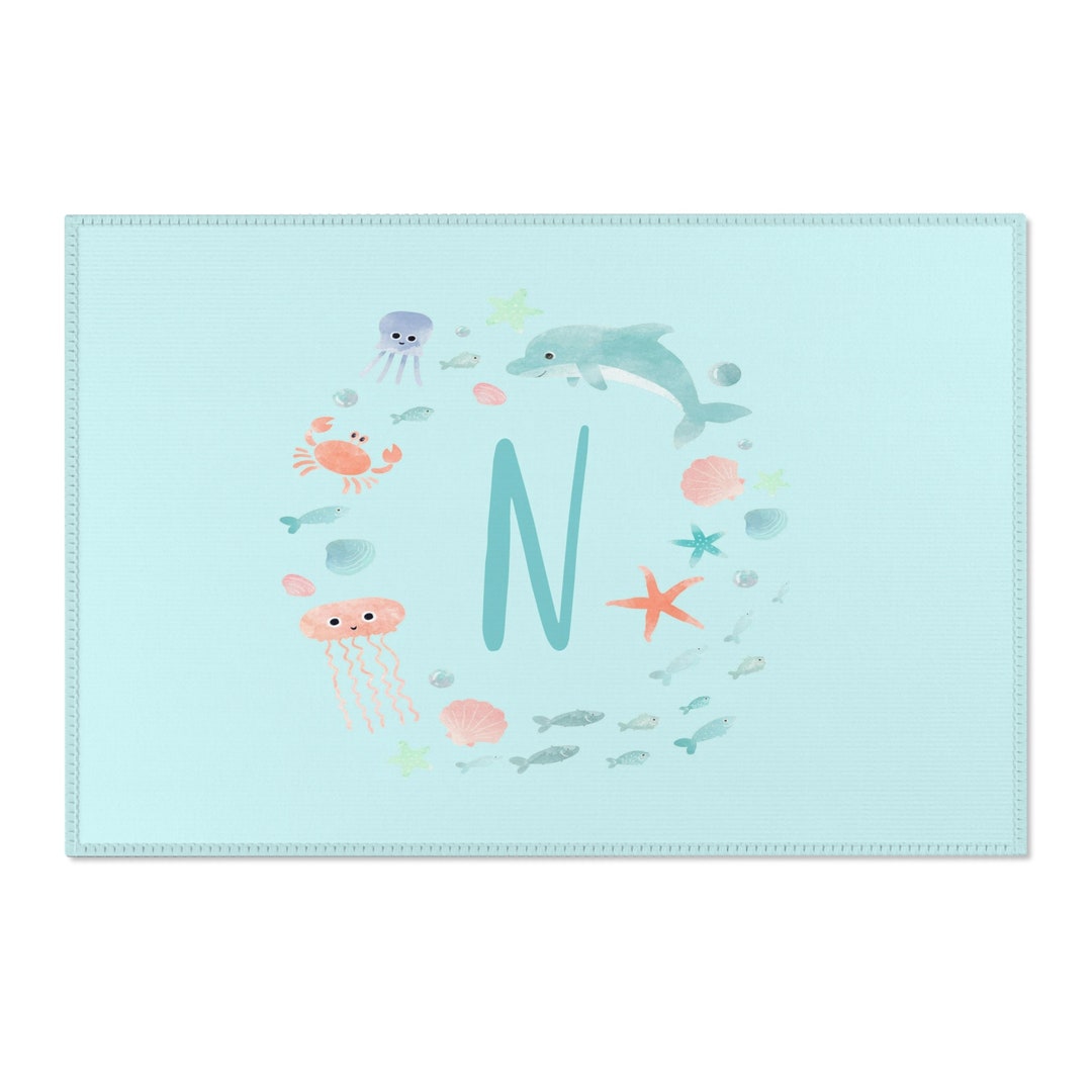 Under the Sea Rug Room Decor Baby Rug Toddler Nursery Rug - Etsy