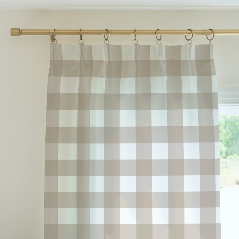Buffalo Check Curtains - Etsy