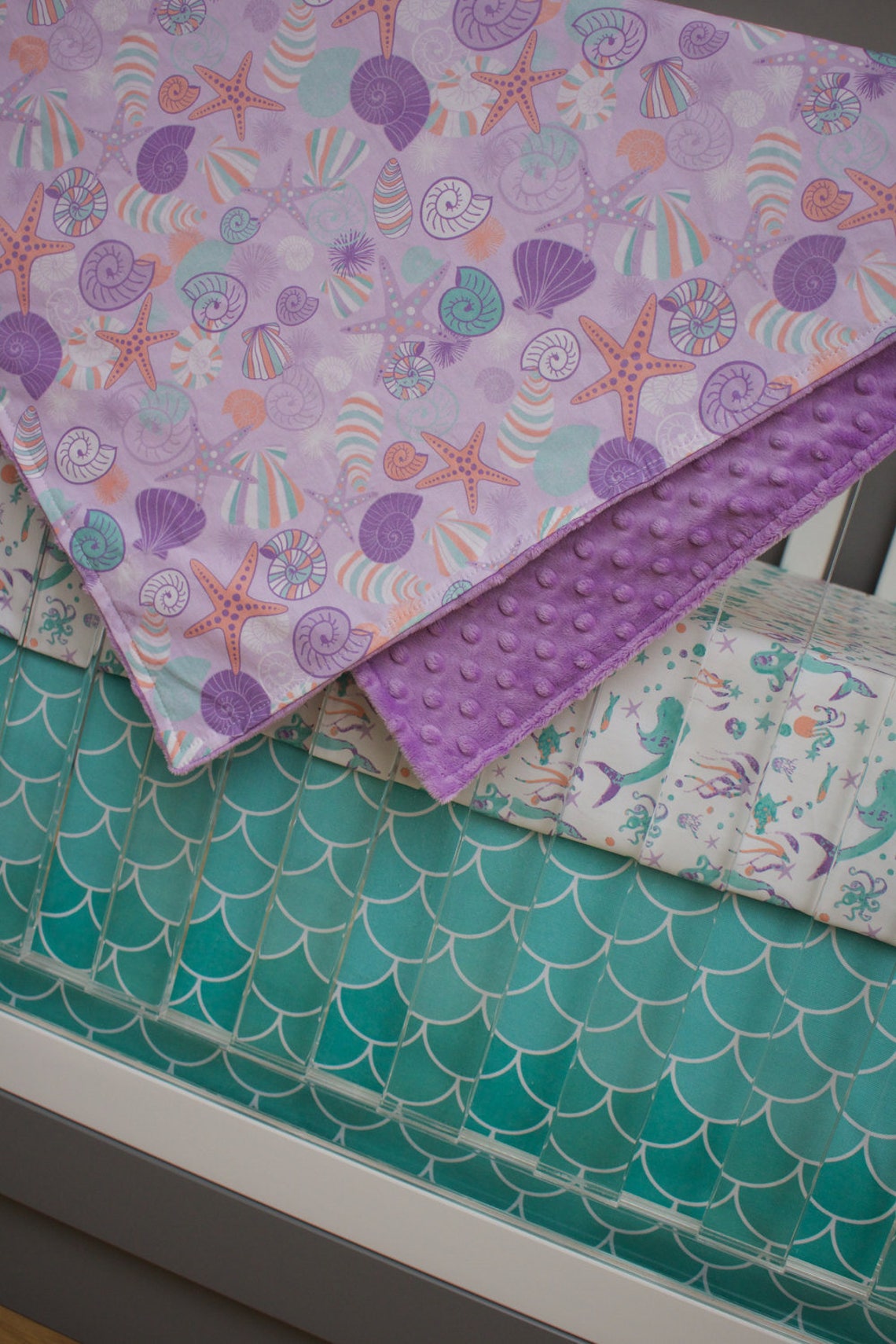 Crib Bedding Mermaid Baby Bedding Mermaid Crib Set Mermaid - Etsy