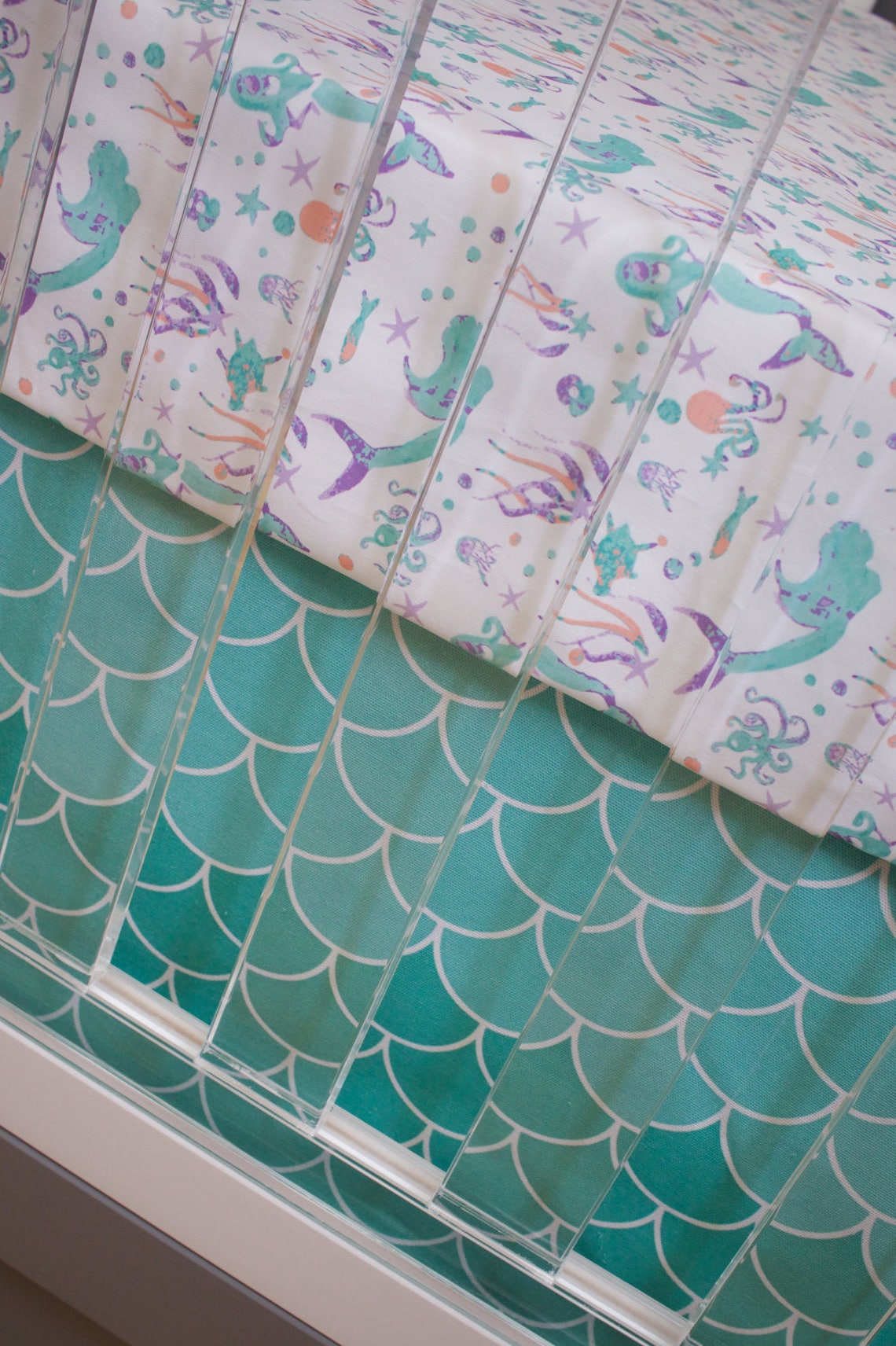 Crib Bedding Mermaid Baby Bedding Mermaid Crib Set Mermaid - Etsy