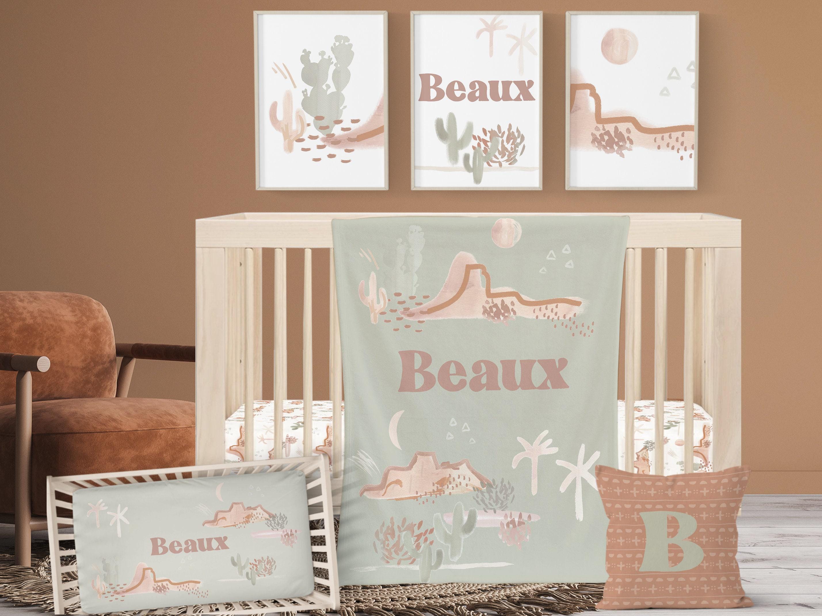 Boho Desert Nursery Art Prints: Personalized Cactus Decor - Etsy