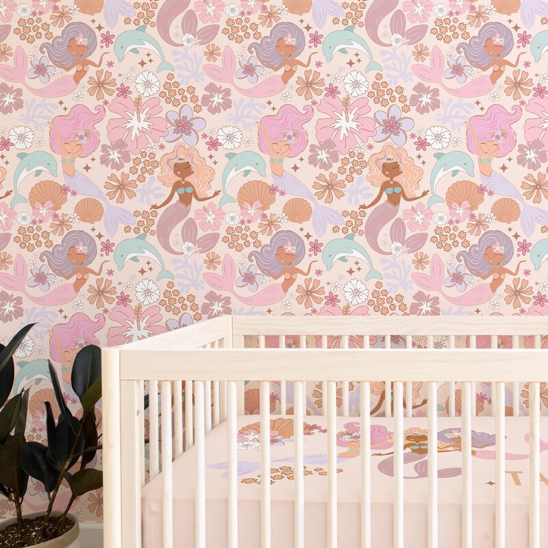 Mermaid Wallpaper - Etsy