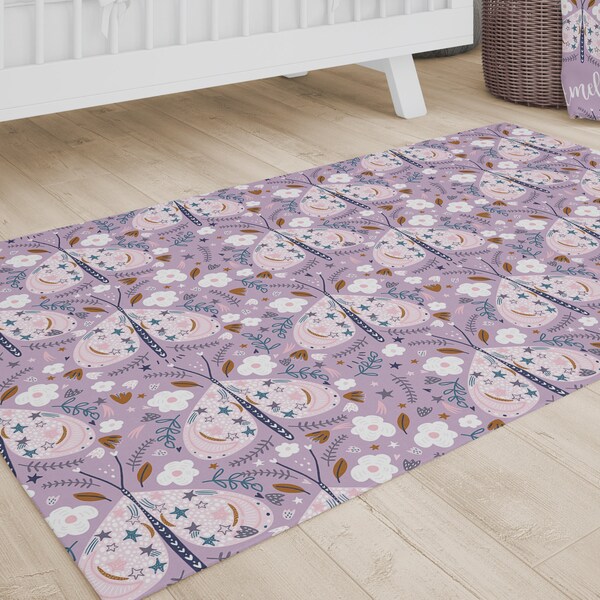 Purple Butterfly Rug - Etsy