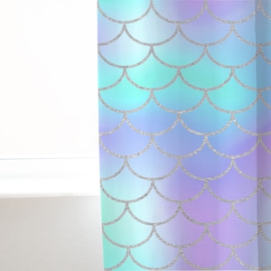 Mermaid Curtains, Mermaid Scales, Purple and Teal, Mermaid Nursery ...