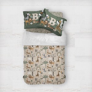 Mod Safari Bedding Set, Safari Bedroom, Jungle Boys Bedding, Animal ...