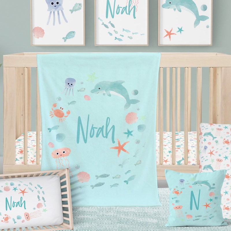 Under the Sea Crib Sheet - Etsy
