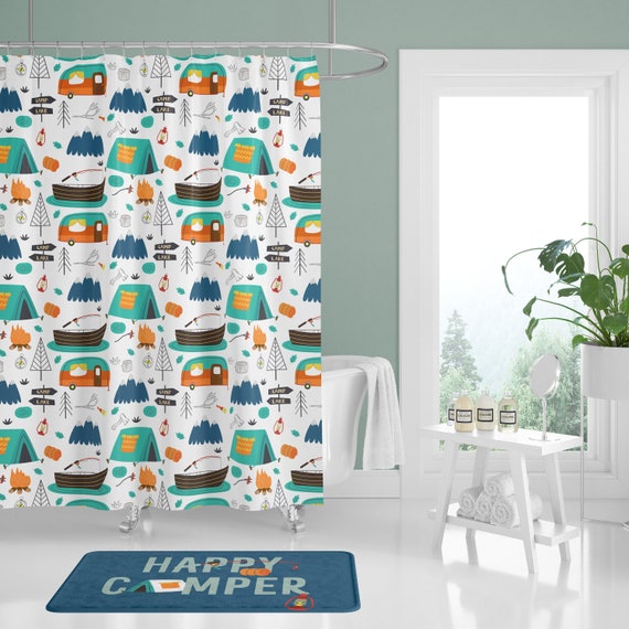 Shower curtain for a camper store
