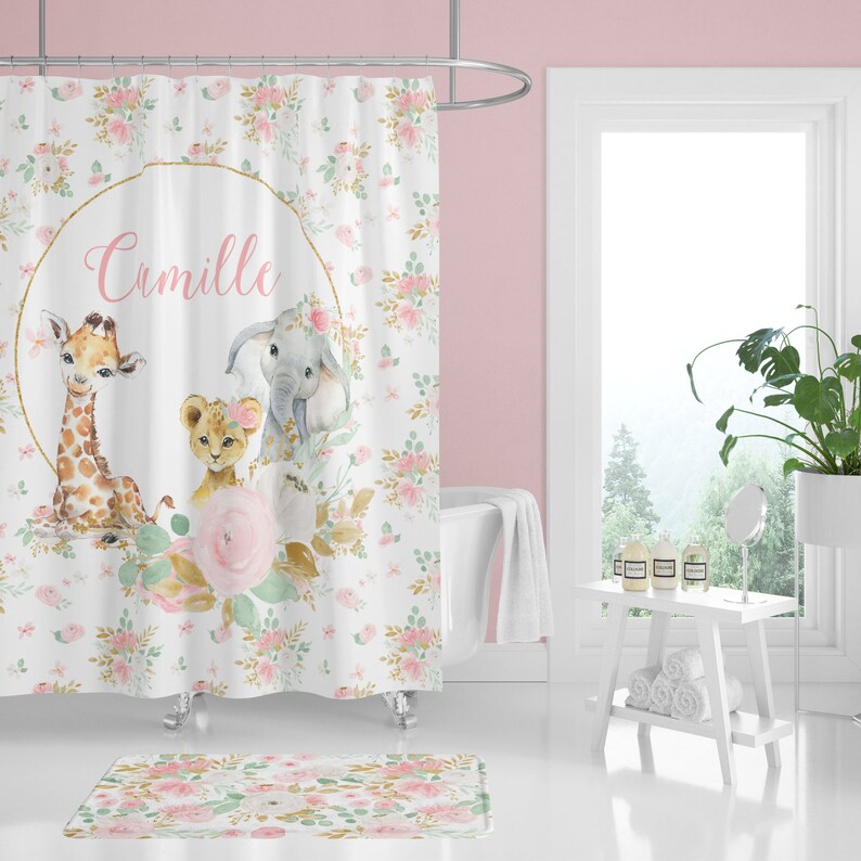 Baby Girl Floral Nursery Rug Girl Nursery Decor Pink Floral - Etsy