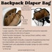 Personalized Baby Diaper Bag Backpack Baby Boy Nursery - Etsy