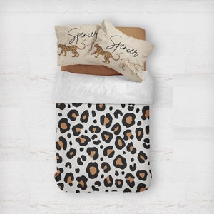 Luxe Leopard Bedding Set, Leopard Bedroom, Cheetah Boys Bedding, Spots ...