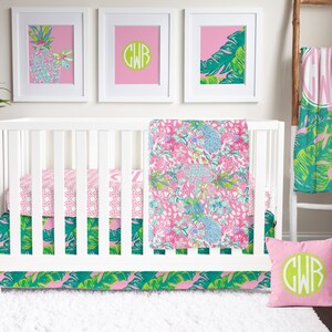 Preppy Area Rug, Preppy Room Decor, Tropical Girls Rug, Toddler Girls ...