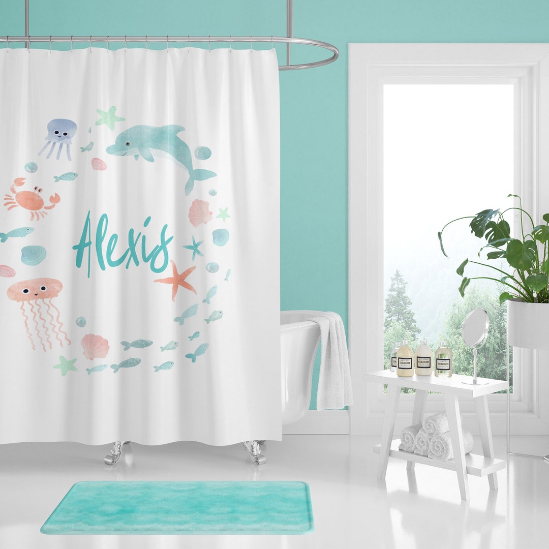 Under the Sea Bathroom, Kids Room, Ocean Bathroom, Personalized, Bath ...