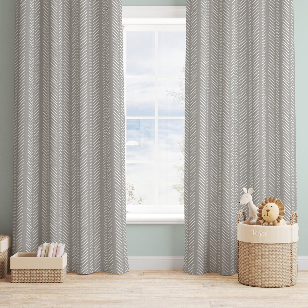 Modern Lion Room Curtains, Jungle Nursery Decor, Boy Nursery Decor ...