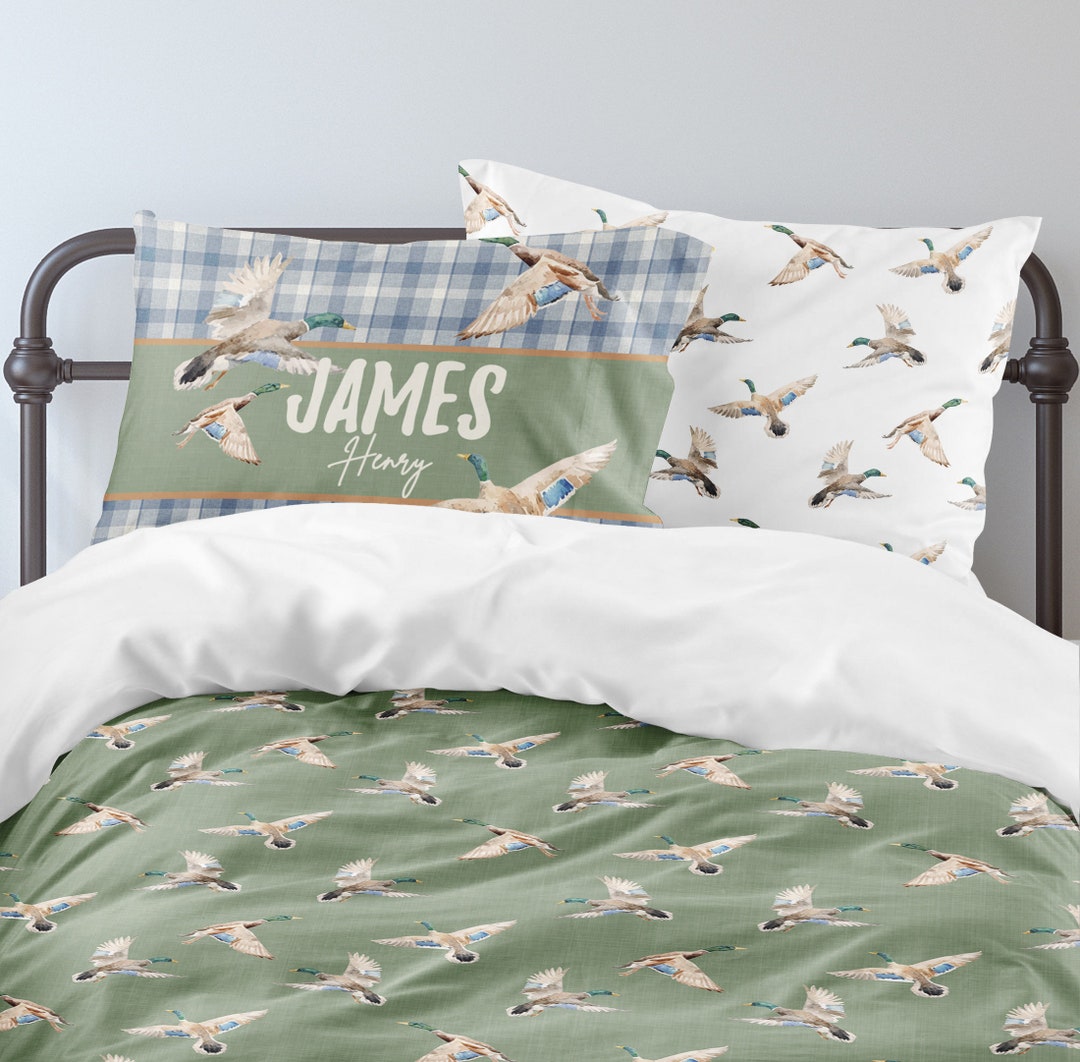 Boy Bedding Set, Duck Hunting, Toddler Bedding Set, Twin Comforter ...