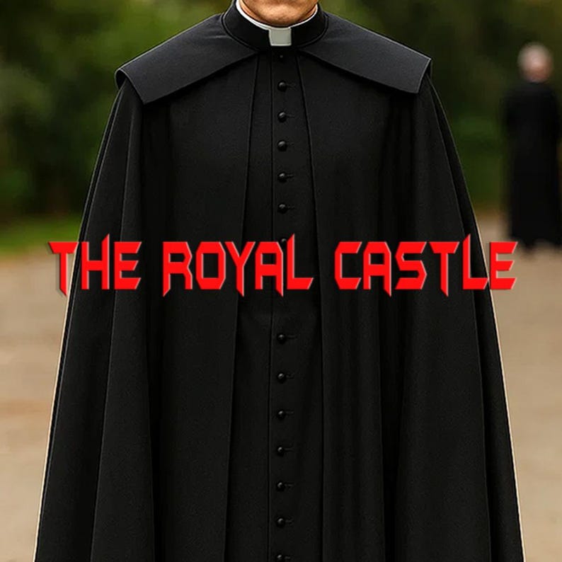 Clerical Cloak Portrait : Bishop Attire Black Wool Clergy Cloaks - Etsy