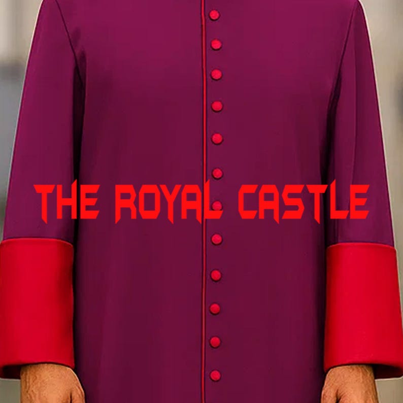 Choir Cassock for Bishop : Traditional Roman Clergy Robe Purple Wool - Etsy