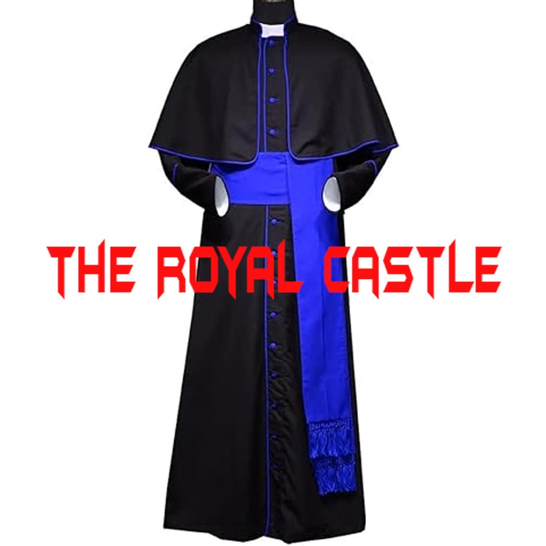 Roman Clergy Robe: Clerical Bishop Attire Black Tropical Cassock - Etsy