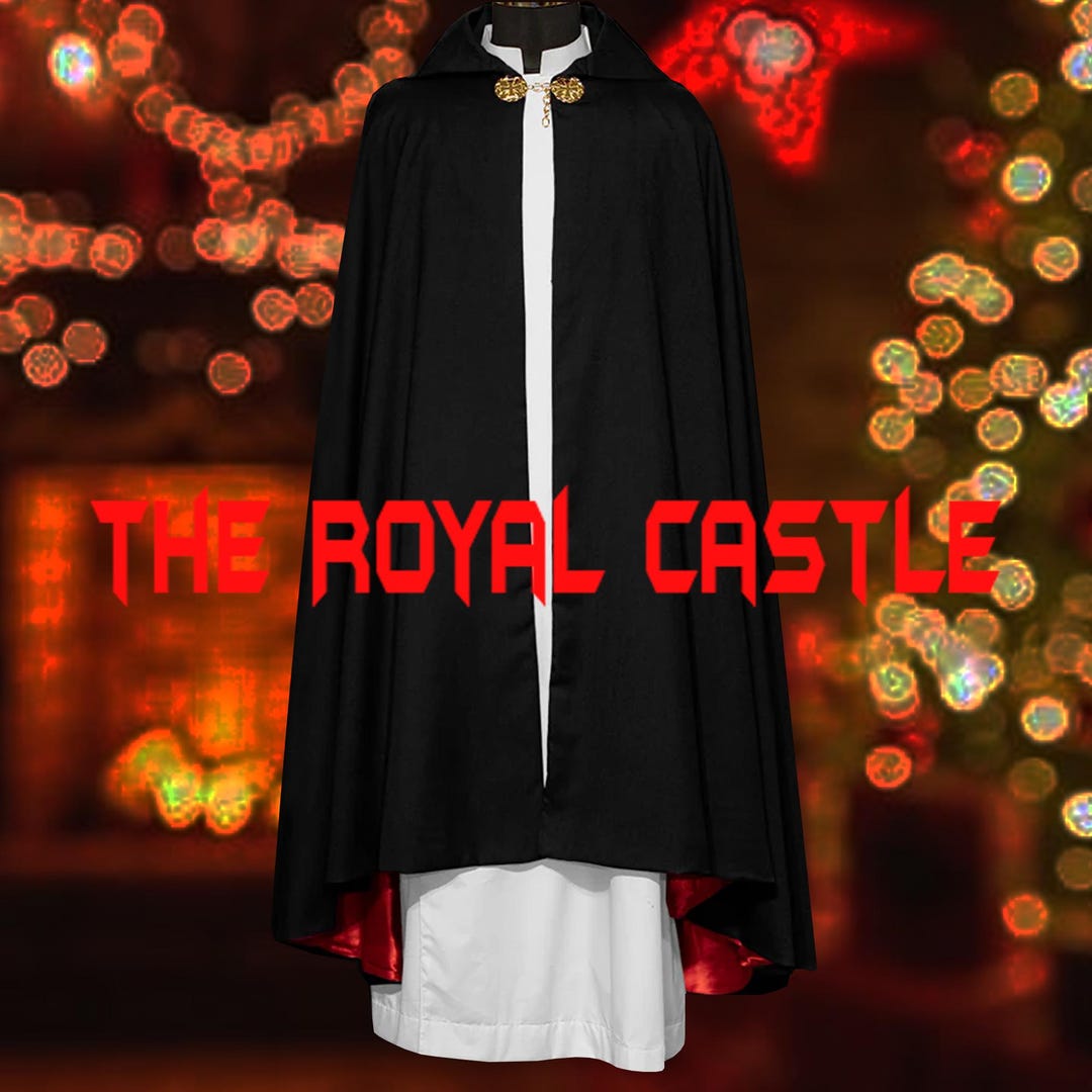 Clerical Mental Vestment: Priest Cloak Monk Habit Black Wool Cloaks - Etsy