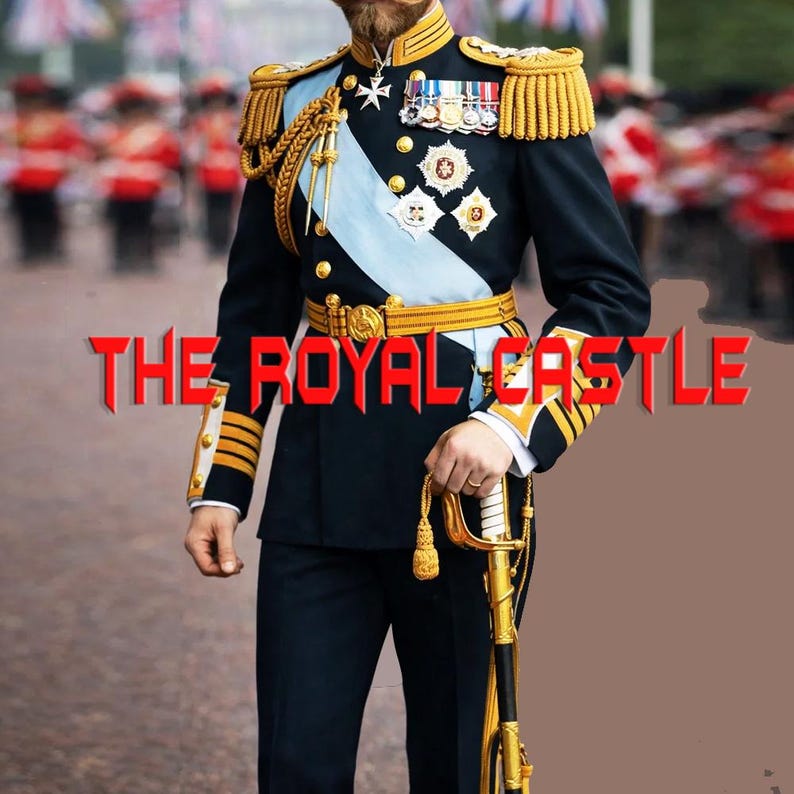 Royal Naval Officer Ceremonial Uniform, Military Parade Dress Coat ...