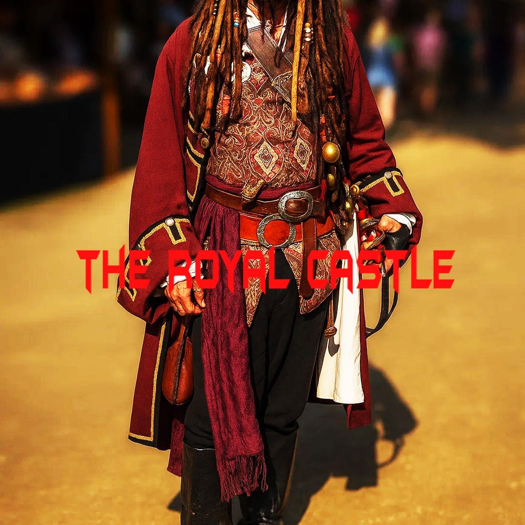 Dark Red Wool Pirate Coat: Renaissance Festival Costume Fashion - Etsy