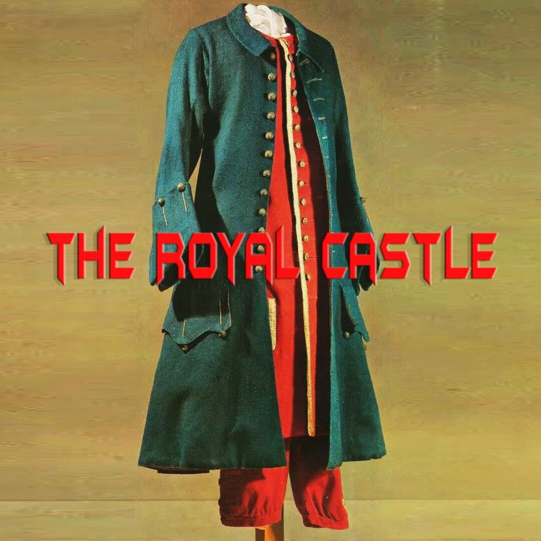 French 1680s Frock Coat : Napoleonic-style Uniforms Green Wool Coat - Etsy