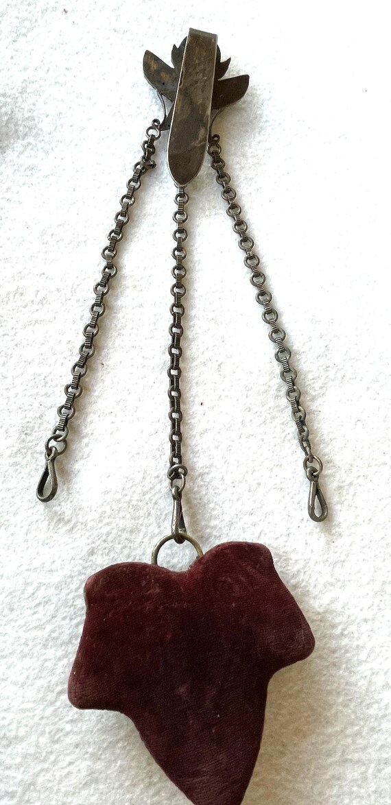 Victorian Chatelaine - Original with Three Appendages - Gem