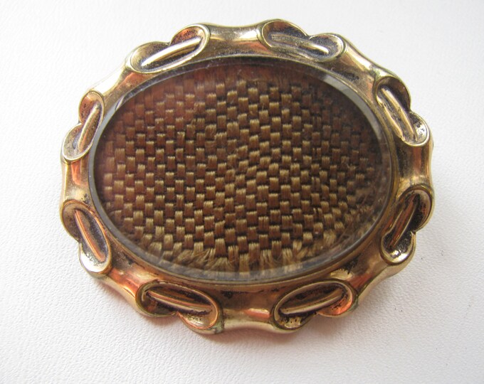 Victorian Hair Mourning Brooch - Etsy