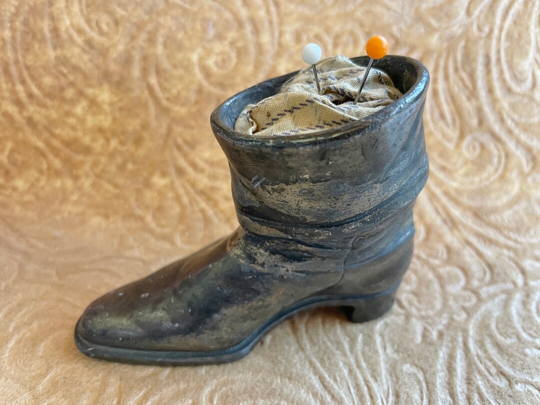Late Victorian Jennings Bros Boot Pin Cushion - ORIGINAL - Etsy