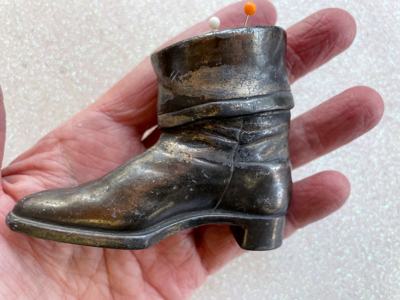 Late Victorian Jennings Bros Boot Pin Cushion ORIGINAL | Etsy