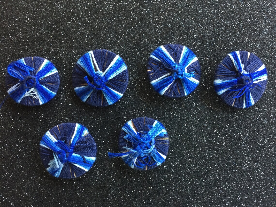 Hand Sewn Death Head Buttons 6 Total Plus Snap - Etsy