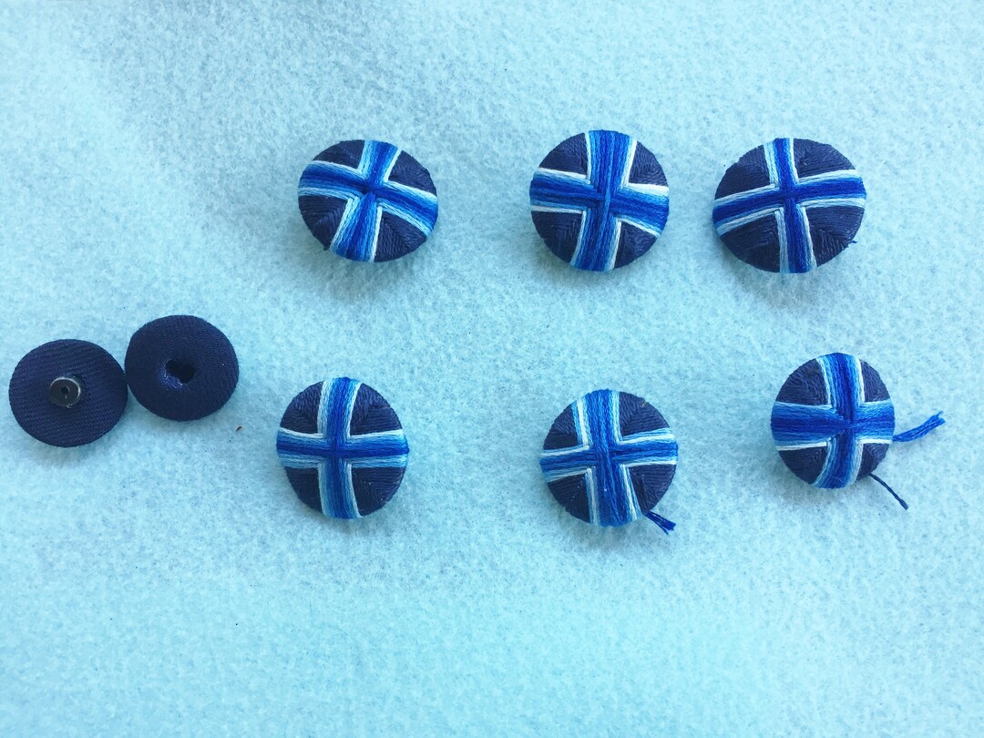 Hand Sewn Death Head Buttons - 6 Total Plus Snap - Etsy