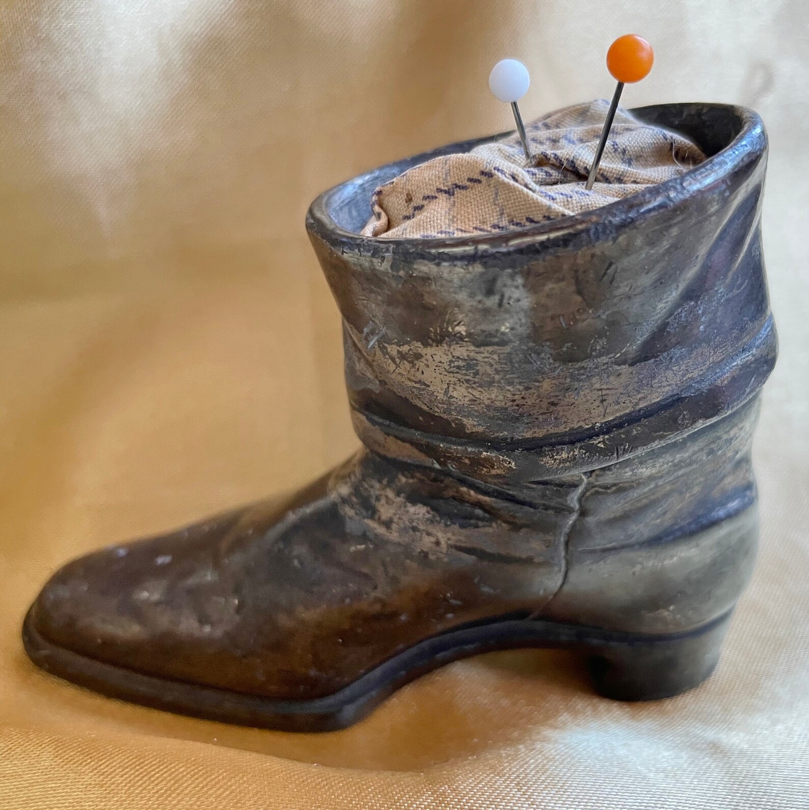 Late Victorian Jennings Bros Boot Pin Cushion ORIGINAL | Etsy