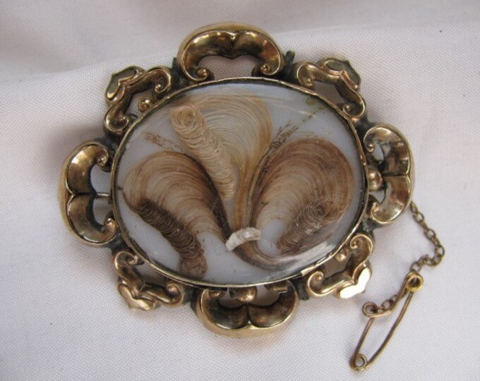 RESERVED FOR STEPHANIE Victorian Hair Brooch Original 1850 - Etsy