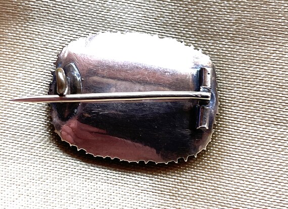 Late Georgian Hair Whitby Jet Mourning Brooch - Gem