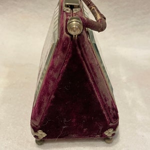 Original Victorian Red Velvet Perfume Display Carrying Case Original ...