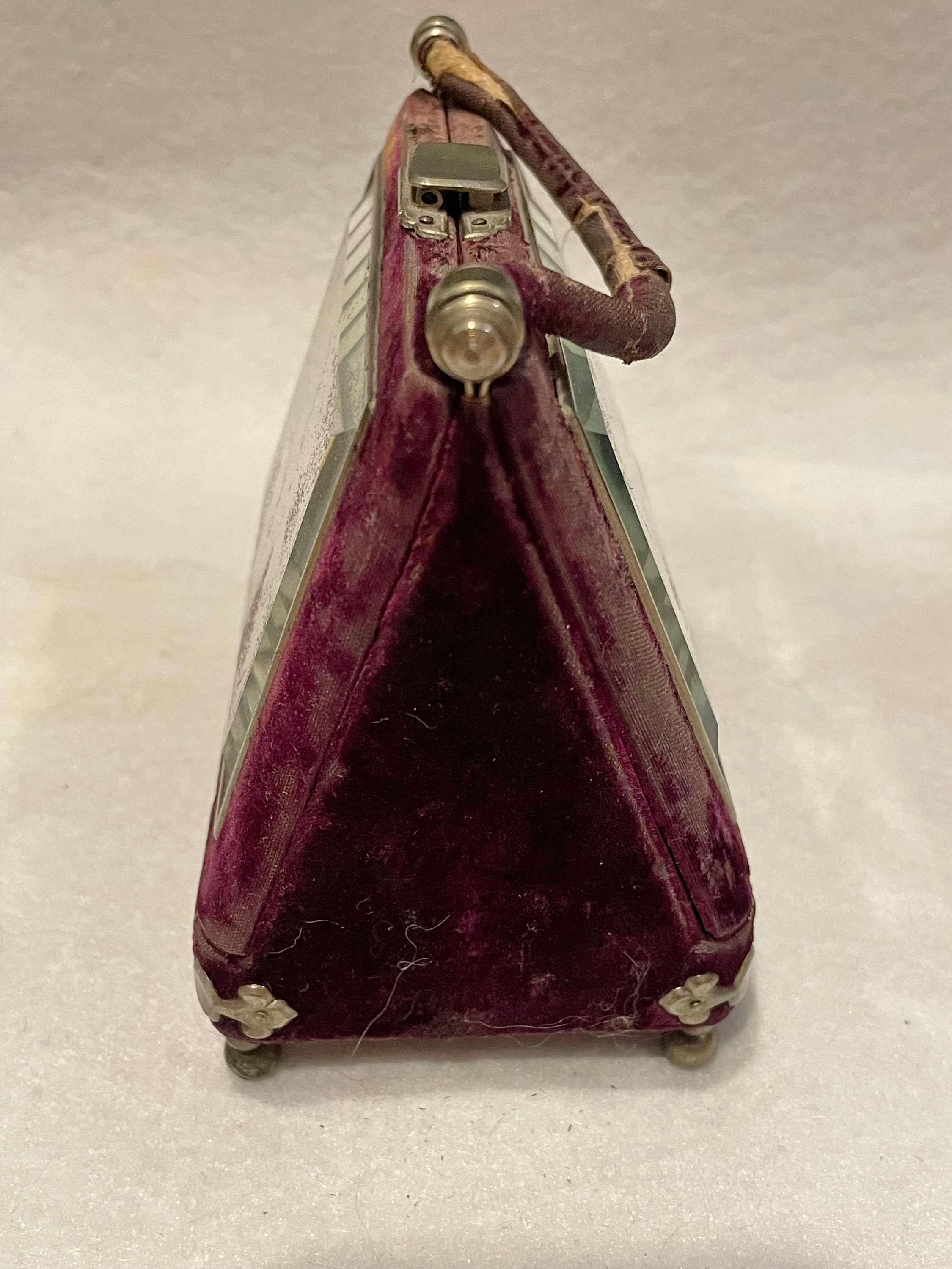 Original Victorian Red Velvet Perfume Display Carrying Case Original ...