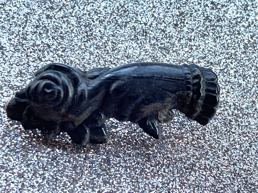 Victorian Mourning Hand Brooch Pressed Horn - Etsy