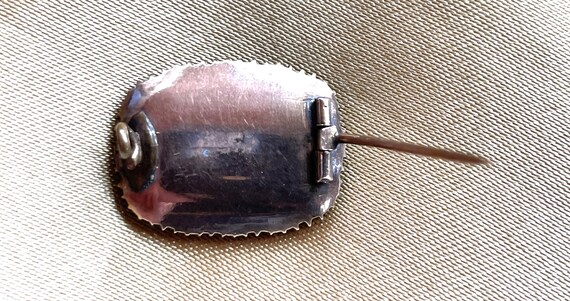 Late Georgian Hair Whitby Jet Mourning Brooch - Gem