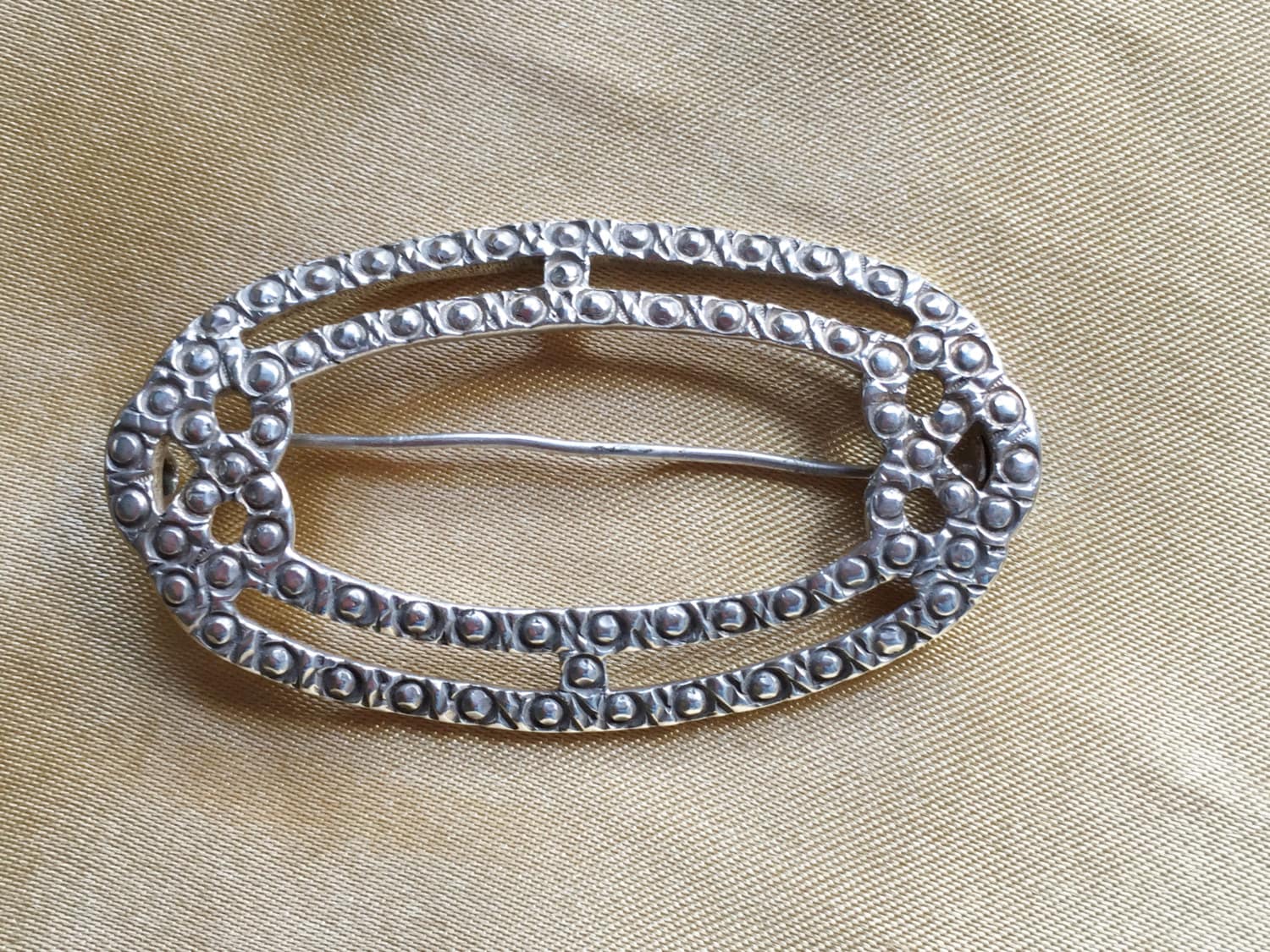 Victorian Silver Buckle Brooch Faceted Hallmarked - Etsy