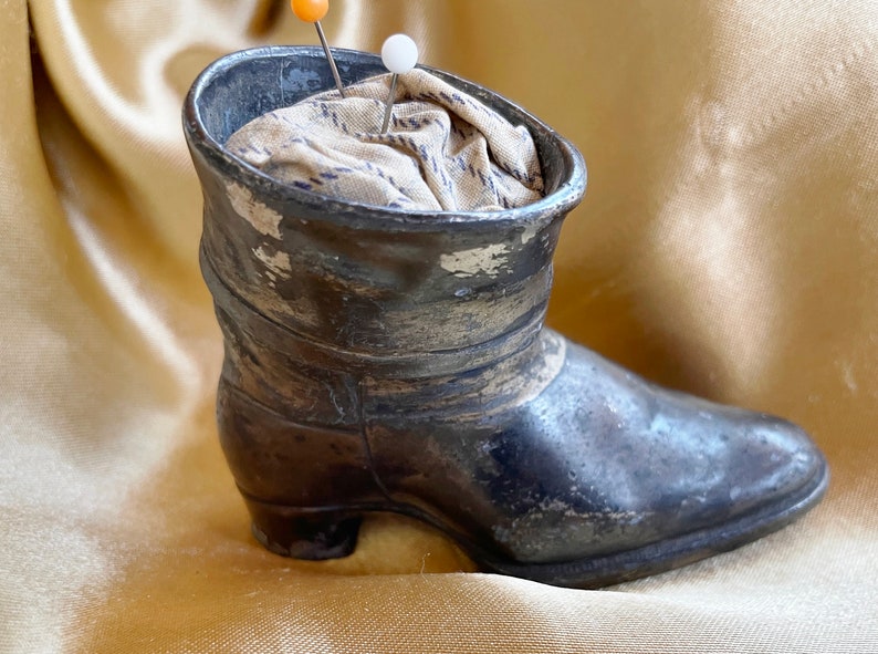 Late Victorian Jennings Bros Boot Pin Cushion ORIGINAL | Etsy