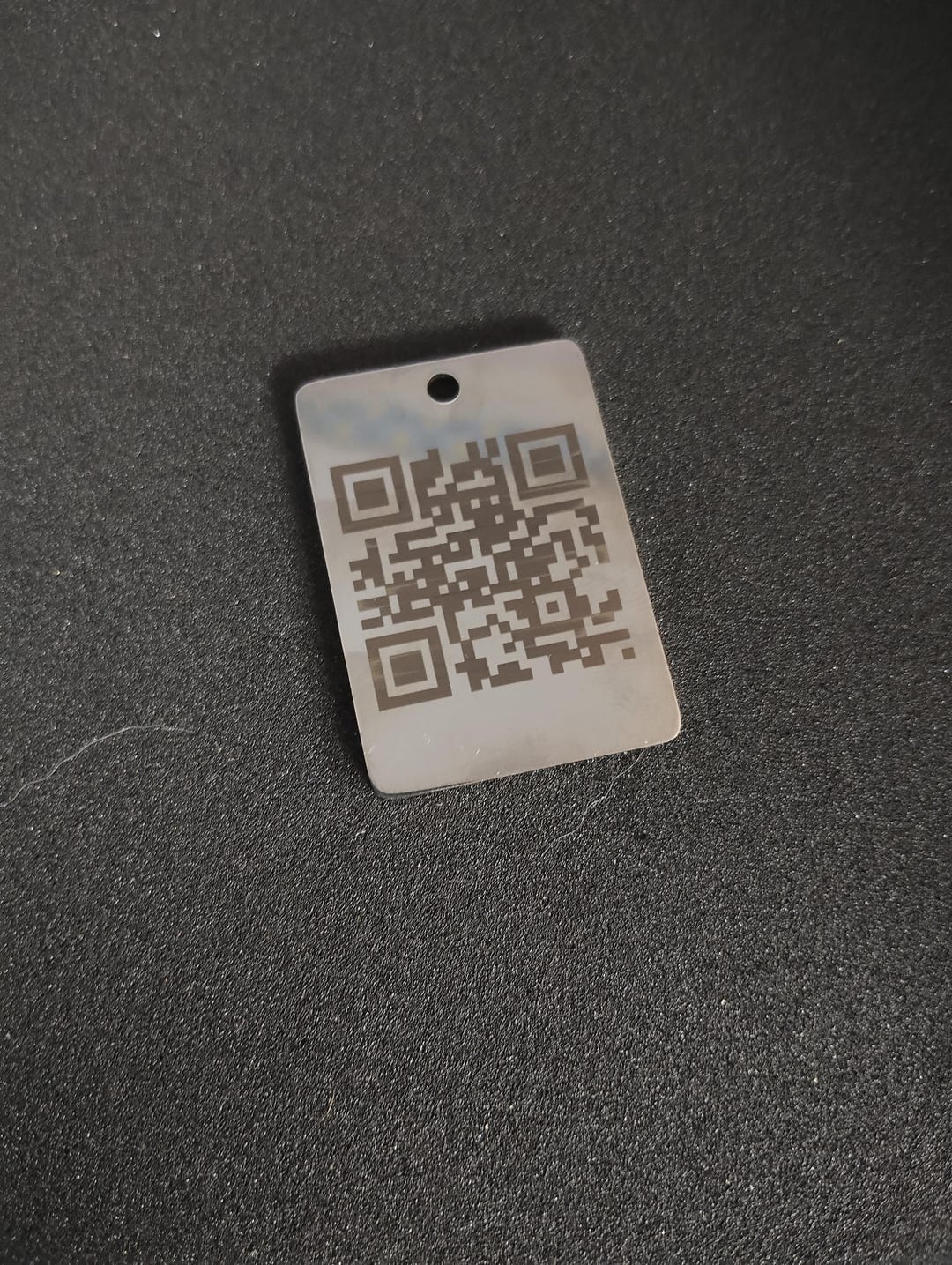 Personalised Stainless Steel QR Code Keyring - Etsy