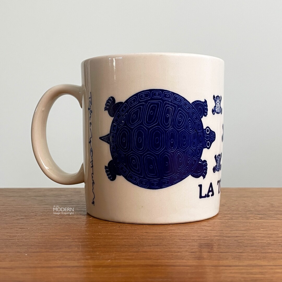 Taylor and Ng La Tortue Blue Turtle Japan 1979 Ceramic Mug // - Etsy