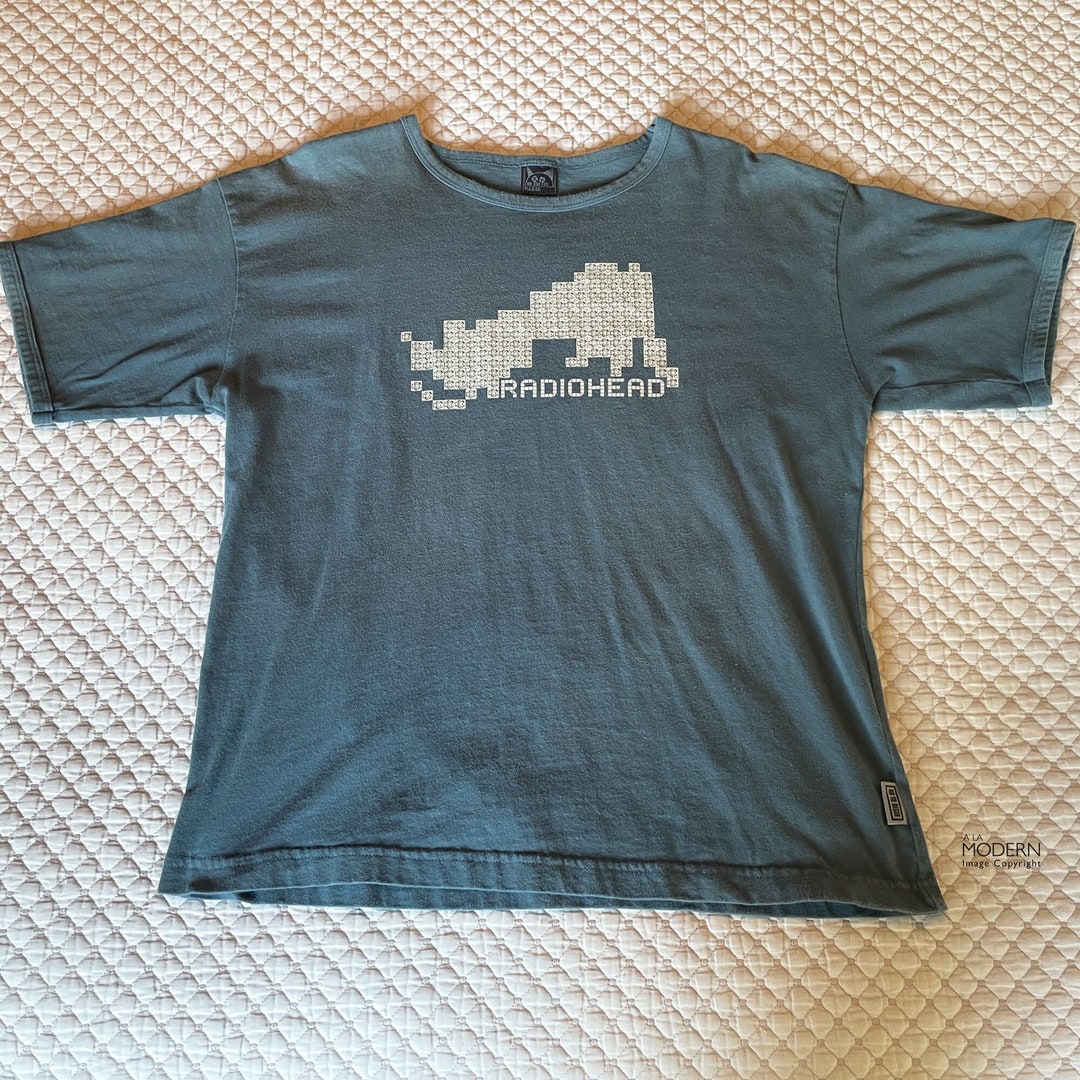 Radiohead 2001 Minotaur W.A.S.T.E. Amnesiac Tour Ringer T Shirt Size ...