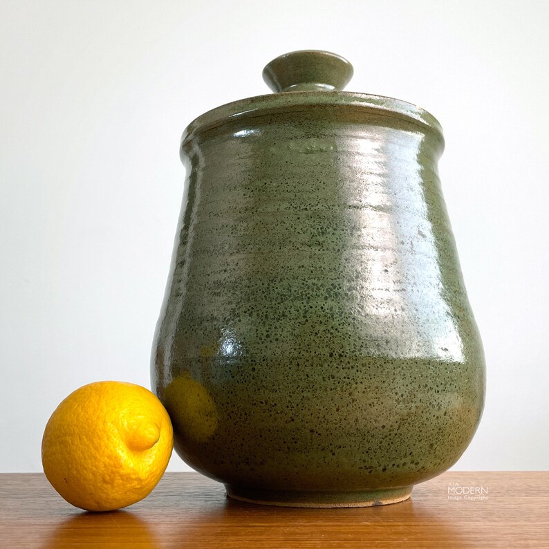 Moore Studio Pottery Modern Stoneware Covered Jar Pottery Vessel 11 ...