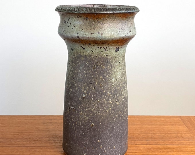 Robert Ward Ramsey Studio Pottery Modernist Stoneware Vase Mottled ...