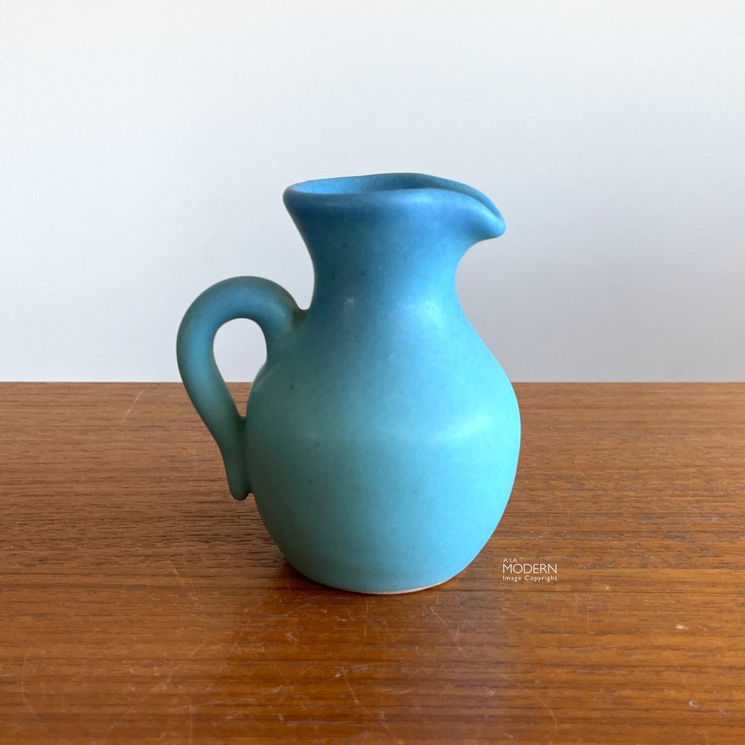 Van Briggle Ming Blue Mini Creamer Colorado Springs Pottery 3 - Etsy