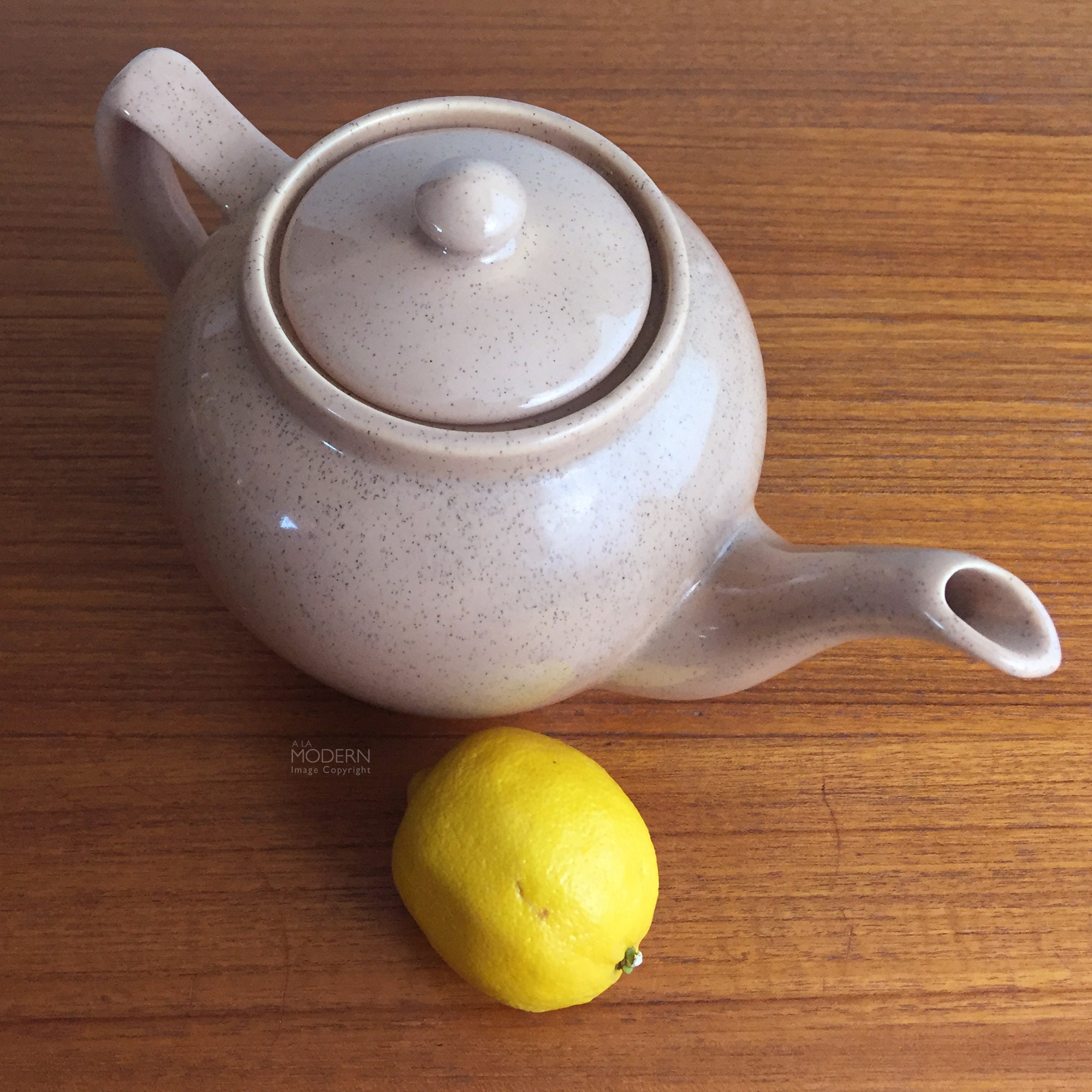 Bauer Pottery Tan Brown Speckled Monterey Moderne 6 Cup Teapot | Etsy